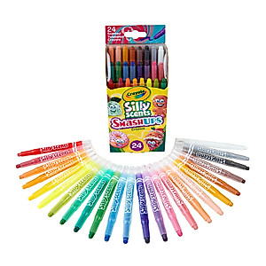 Crayola 24 Ct Silly Scents Mini Twistables Scented Smashups Crayons