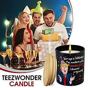TEEZWONDER Birthday Gifts for Men - Gifts for Women - Bestfriend Gifts - Men Gifts for Dad - Unique Gifts for Men - Birthday Candles Gift Vanilla Lavender - Scented Candle 10oz