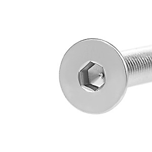 uxcell M8x35mm Flat Head Machine Screws Inner Hex Screw 304 Stainless Steel Fasteners Bolts 10Pcs