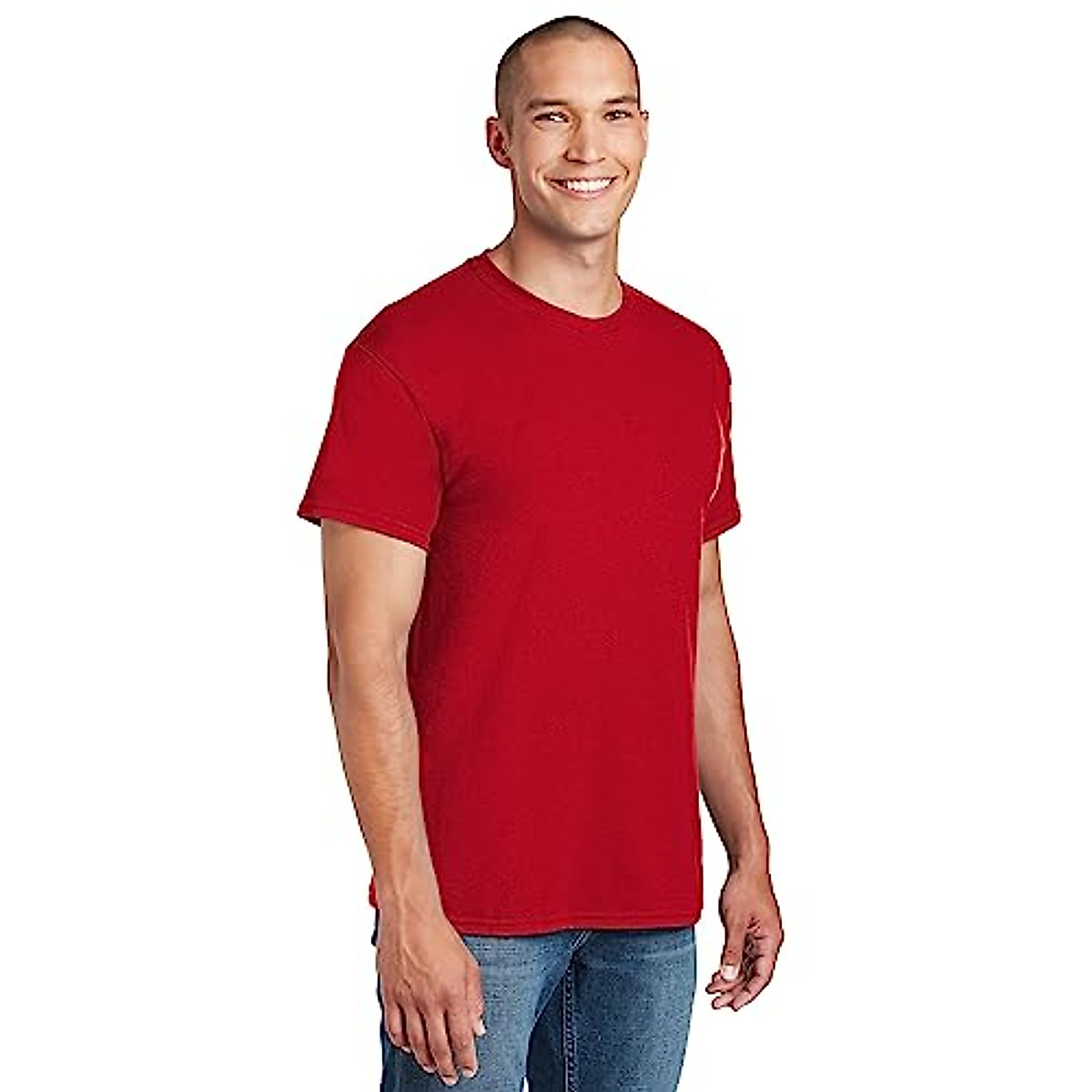 Gildan Men's DryBlend Classic T-Shirt, Red, Large