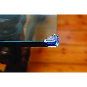 Dreambaby GLASS TABLE & SHELFCORNER, White, 4 Pack