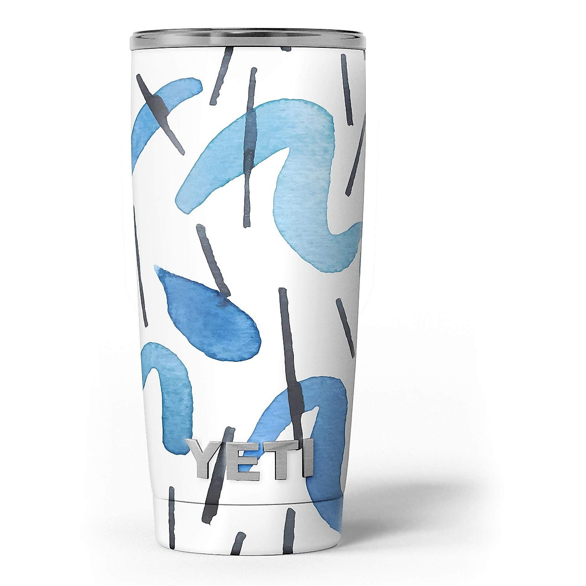 Design Skinz Watercolors Under The Scope - Skin Decal Vinyl Wrap Kit Compatible with The Yeti Rambler Cooler Tumbler Cups