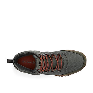 Columbia Men's Fairbanks Mid Hiking Shoe, Gravel/Dark Moss, 10.5