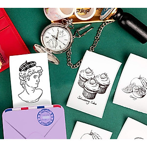 Phomemo M02s Mini Bluetooth Thermal Pocket Printer (Purple) with 3 Rolls Adhesive White/Gold/Silver Glitter Sticker Paper, Compatible with iOS + Android for Plan Journal, Study Notes, DIY, Work, Gift