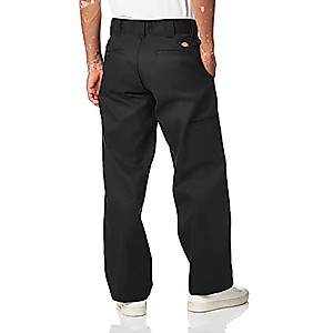 Dickies mens Flex Double Knee Work Loose Straight Fit Big Pants, Black, 48W x 30L US