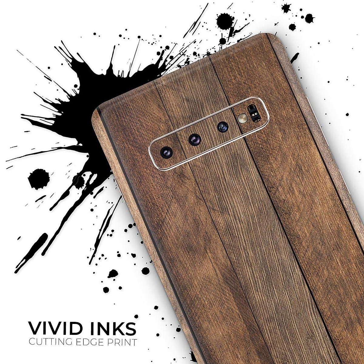 DesignSkinz Raw Wood Planks V9 Protective Vinyl Decal Wrap Skin Cover Compatible with The Samsung Galaxy S20 (Screen Trim & Back Glass Skin)
