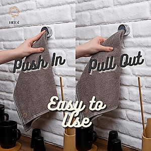 HEFA Towel Hooks, Towel Holder, Dish Towel Holder, Kitchen Organization, Kitchen Towel Hook, Kitchen Towel Holder, Hand Towel Holder, Kitchen Gadgets, Kitchen Essentials, Bathroom Accessories, 4 Pack