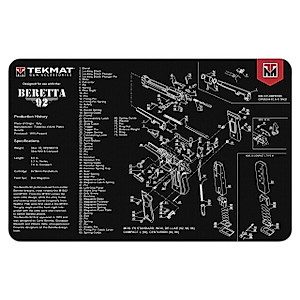 TekMat Beretta 92 Gun Cleaning Mat, Black