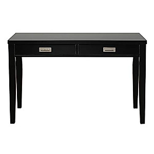 Amazon Brand – Stone & Beam Modern Home Office Writing Desk with Recessed Metal Handles, 48"W, Black