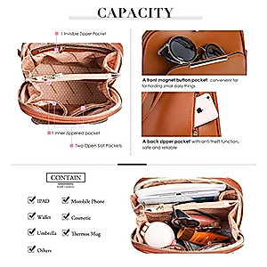 Tom Clovers Women Leather Backpack Daypack Casual Fashion Bag MINI Backpack for Women for Ladies Girls