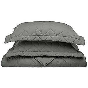 Superior 100% Braided Cotton, Soft, 3-Piece Full/Queen Ashley Quilt Set, Sage