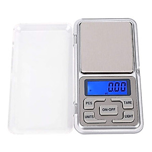 500g 0.1g Portable Mini Pocket Scale Digital Electronic Food Scale with Backlight High Accuracy Kitchen Scales Food Weighing Scale with Timer
