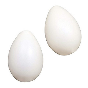 Latin Percussion LP004-GLO Glow In Dark Egg Shakers 1Pr, White