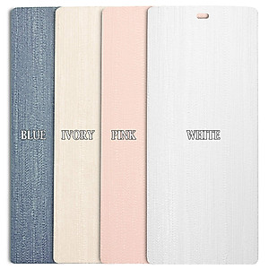 DALIX Arctic Blue Vertical Blind Texture Slats Sliding Door 82.5 Qty 5 Pack