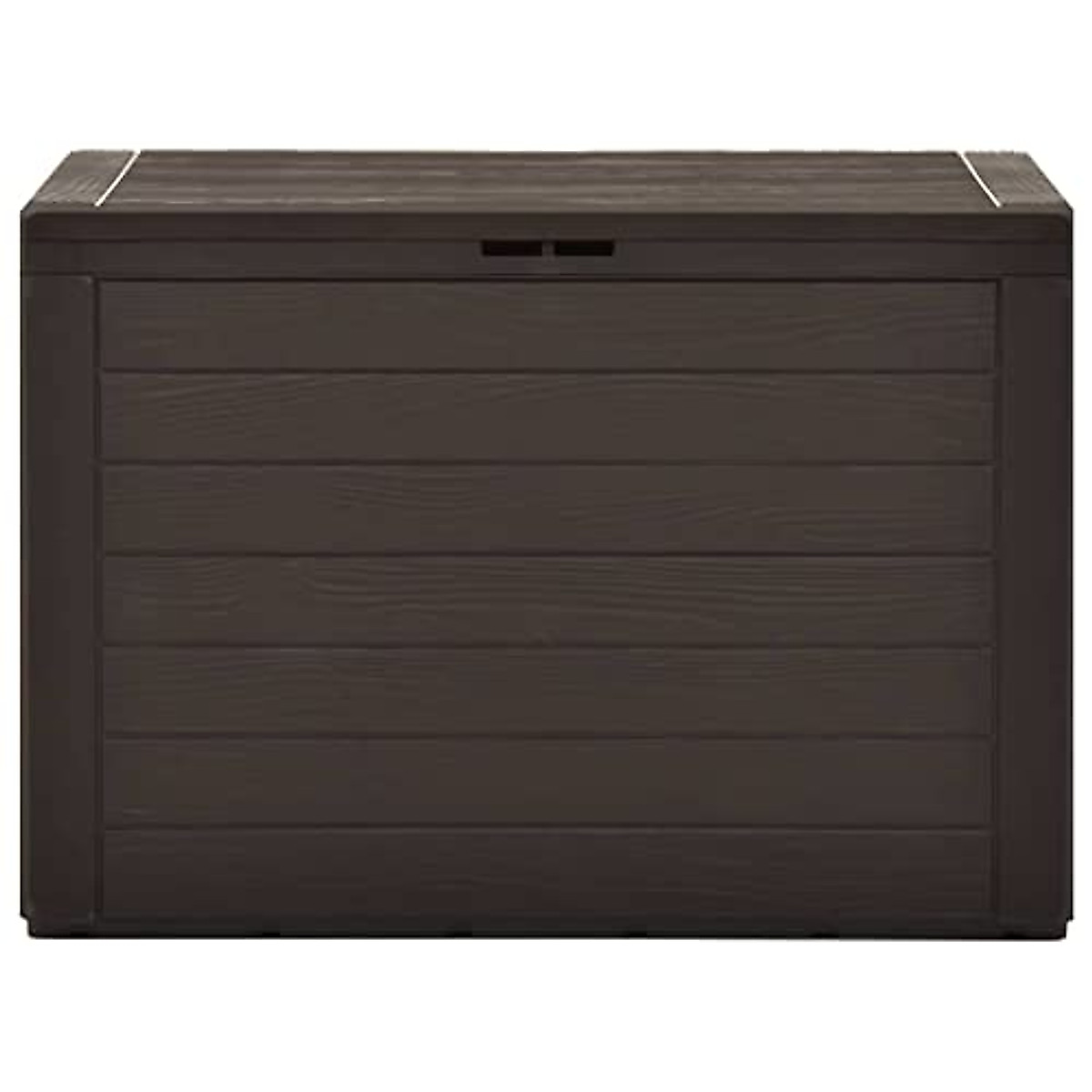 Queen.Y 50 Gallon PP Deck Storage Container Box, Outdoor Patio Garden Furniture, Organization and Storage Box for Patio Furniture, Pool Accessories, Toys, Tools, Brown