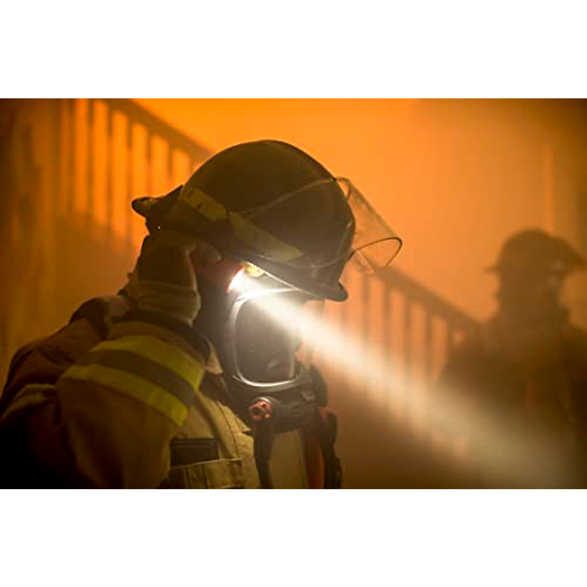 Streamlight 88901 Vantage 180 X Helmet Mounted and Right Angle Firefighter Flashlight with Helmet Bracket, Orange