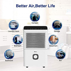 Shinco 30 Pints Dehumidifier for Home and Basements, 1500 Sq.Ft Dehumidifier with Drain Hose, Auto or Manual Drainage, Auto Defrost, Quietly Remove Moisture, Activated Carbon Filter, 24HR Timer