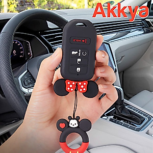 Akkya for Honda Key Fob Cover Keychain Accessories 0216