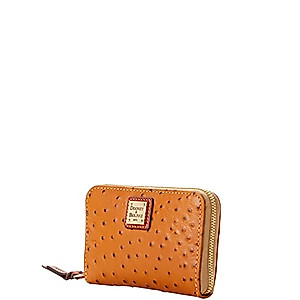Dooney & Bourke Ostrich Medium Zip Around Wallet