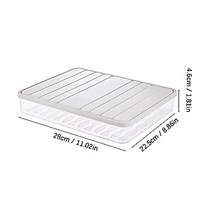 Food Storage Containers Household Dumpling Storage Box Multi Layer Food Grade Quick Freezing Box Disposable Meal Prep Containers with Lids (A, One Size)