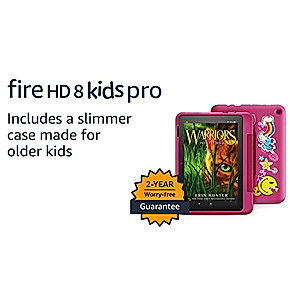 All-new Amazon Fire HD 8 Kids Pro tablet, 8" HD display, ages 6-12, 30% faster processor, 13 hours battery life, Kid-Friendly Case, 32 GB, (2022 release), Rainbow Universe