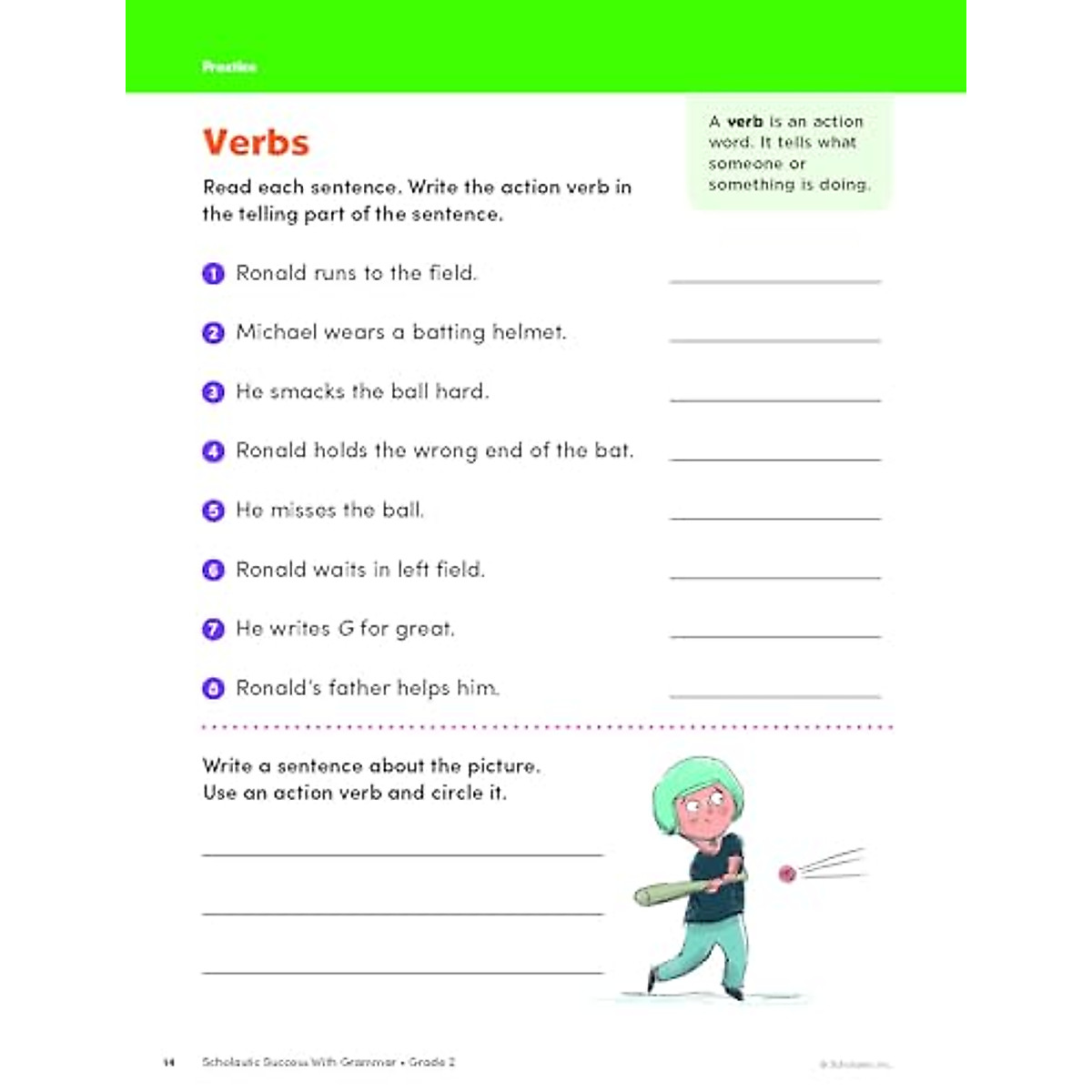 Scholastic Success with Grammar Grade 2 Workbook