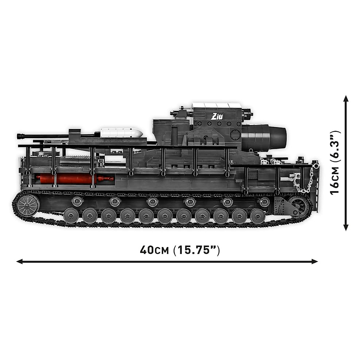 Cobi toys 1574 Pcs Hc WWII /2560/ 60Cm Karl-Gerat 040 "Ziu