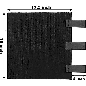 NEWFOM RV Step Rug Wraparound Radius Camper Stair Cover Trailer Step Carpet 18-23 Inch Wide RV Step Covers 2PCS (18" Width, 8-9" Depth 2pcs)