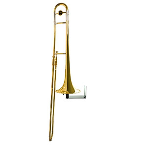 Cintrio Trombone Hanger - Wall Mount Fits All Trombones, Adjustable Soft Foam Bell Holder - Complete with Polishing Cloth