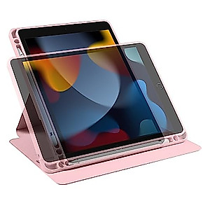 Tablet PC Case Clear Back Case Compatible with iPad Air 2/Air 1 for iPad 2018 2017 9.7" with Pen Holder, 360 Degree Swivel Stand Folio Flip Smart Tablet Cover Auto Sleep/Wake Tablet Case Tablet home (
