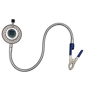 VASTOOLS Torque Angle Meter, 1/2" Drive Wrench Angle Gauge, 14" Flexible Clip Arm, CR-V Steel
