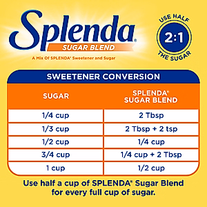 SPLENDA Low Calorie Sweetener for Baking Resealable Bag, Sugar Blend, 32 Ounce