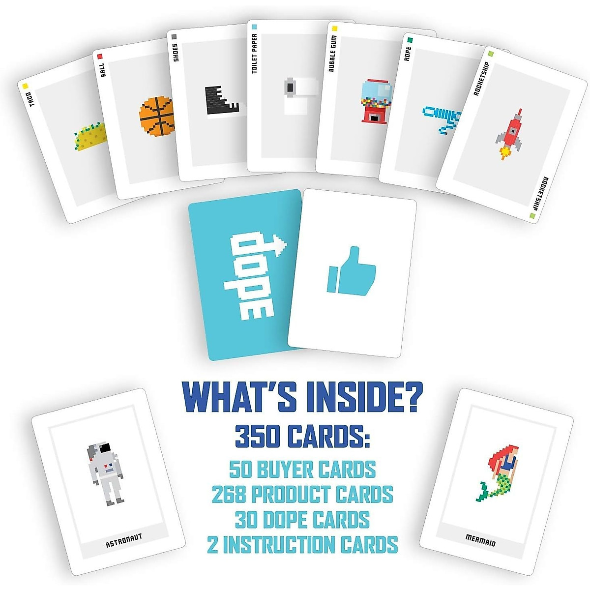 Wilder Games Dope or Nope - Family Friendly Party Game - Create Dope Products by Combining Everyday Items Into Hilarious Combinations , Blue