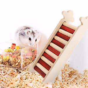 Hamster Climbing Ladder Pet Ladder Toy Ladder Plaything Decorative Ladder Toy Chinchilla Ladder Interesting Hamster Ladders Decorative Hamster Ladder Hamster Accessory