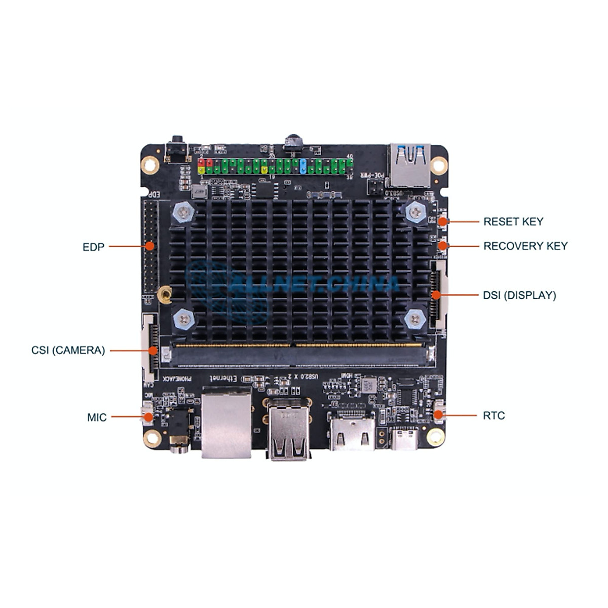 ROCK PI N10 RADXA N10 Designed for AI apps and solutions based on Rockchip RK3399pro (with Acrylic shell, 8GB Ram+64GB EMMc)