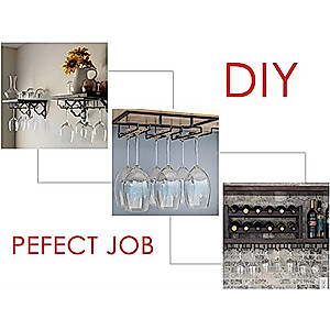 Wine Glass Shelf, Upside-down Home Goblet Iron Art Shelf, Wine Glass Hanging Storage Rack