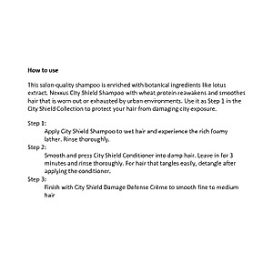 Nexxus City Shield Shampoo, for All Hair Types 33.8 oz