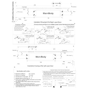 Ougourim Door Closers Commercial Heavy Duty Automatic Door Closer Residential Grade 3 Spring Hydraulic Door Closer Silver Aluminium