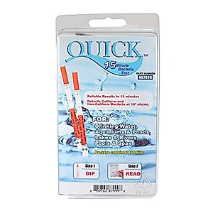 Industrial Test Systems 487999 Quick™15- Minute Bacteria in Water Test Strip Kit – Results in 15-Minutes for Coliform and Non-Coliform Bacteria (Includes E. coli)