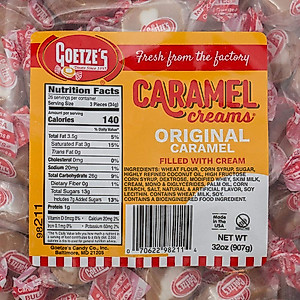 Goetze's Candy Vanilla Caramel Creams - 2 Pound Bag (32 Ounces) - Fresh from the Factory
