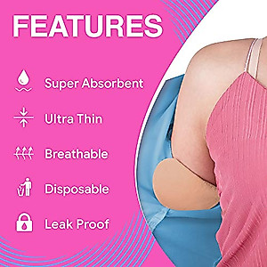 Large Underarm Sweat Pads for Women - Armpit Sweat Pads for Women and Men [100 PCS], Under Arm Sweat Pad for Hyperhidrosis and Sweating – Dress Shields/Guards for Armpit Protection
