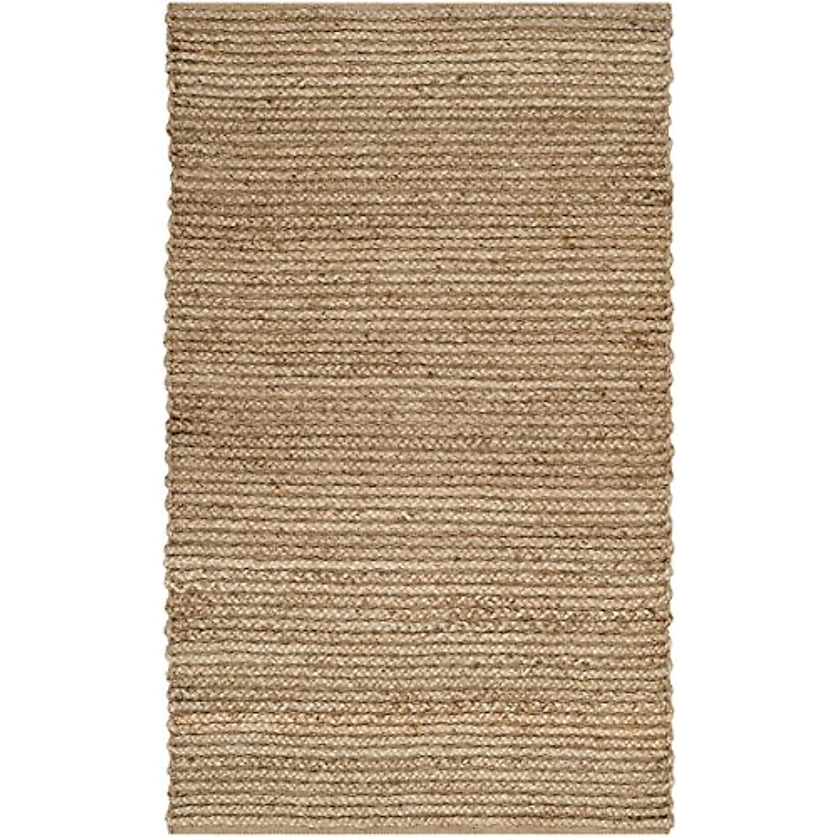 SAFAVIEH Cape Cod Collection 3' x 5' Natural CAP355A Handmade Braided Jute Area Rug