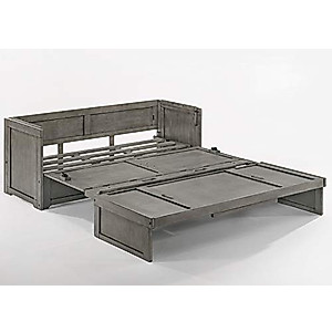 Night & Day Murphy Cube Queen Cabinet Bed Professionally Assembled by SDS Cabinet Beds with Custom 6" Memory Foam Mattress (Limited & Exclusive to SDS, Rustic Gray Finish)
