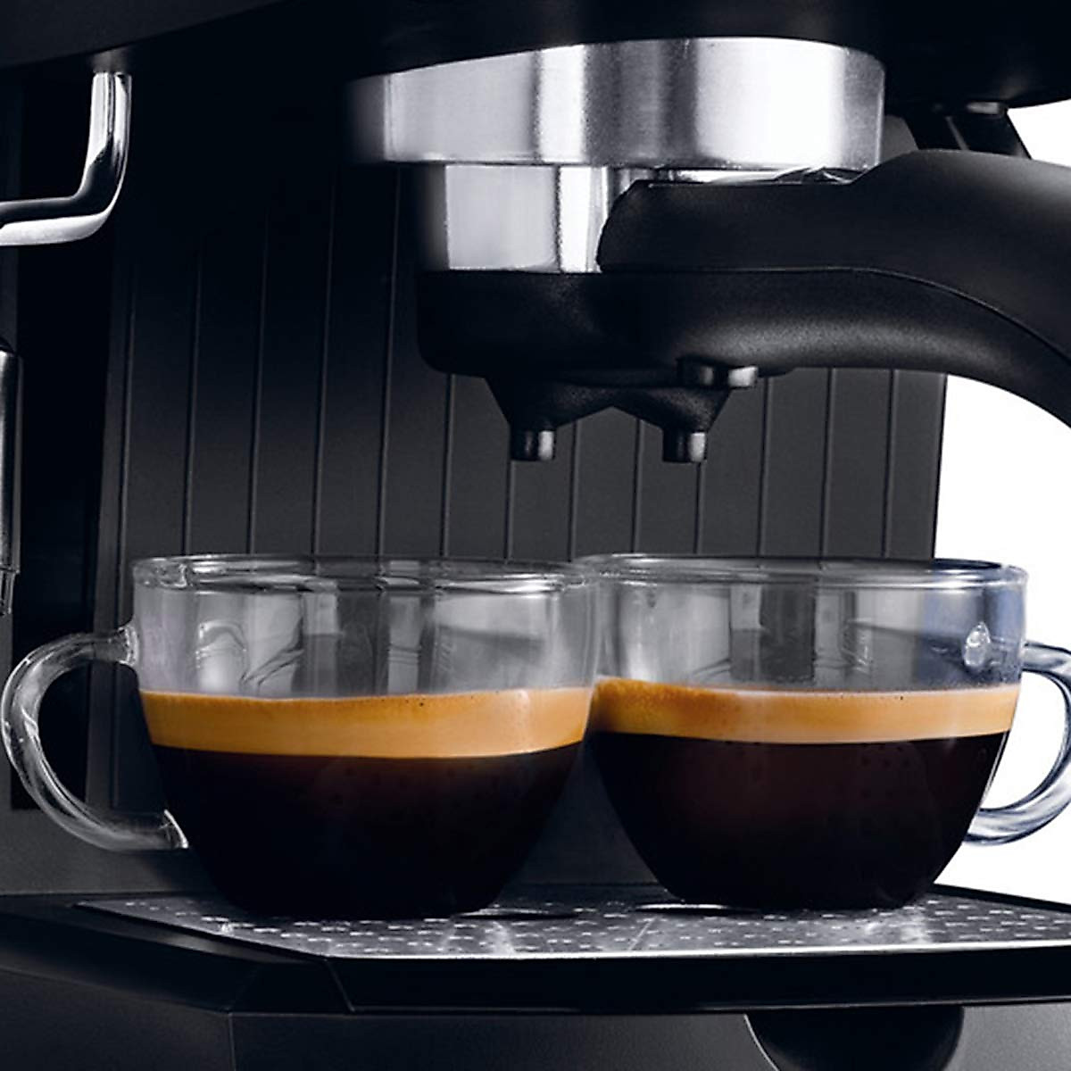 ROLTIN Coffee Machine Espresso Coffee Machine Maker 15 Bar, Capuccino, Frothing Milk Foam, 1100W, Capacity 1L Removable Drip Tray Steam Nozzle Compatible with Preparing Drinks