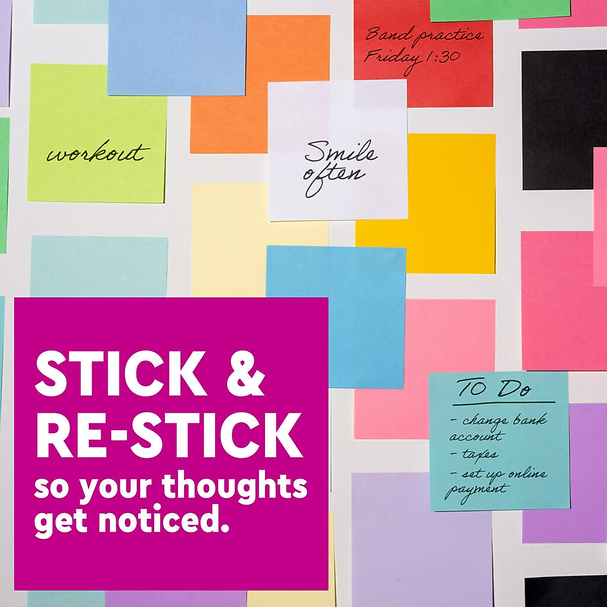 Post-it Super Sticky Notes, 3x3 in, 5 Pads, 2x the Sticking Power, Limeade Green, Recyclable (654-5SSLE)
