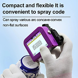 SHJ-XJLJNQ Small Handheld, Mini Inkjet Printer, Portable, Suitable for Production Date, QR Code, Logo Smart Coder Supports Multiple Languages