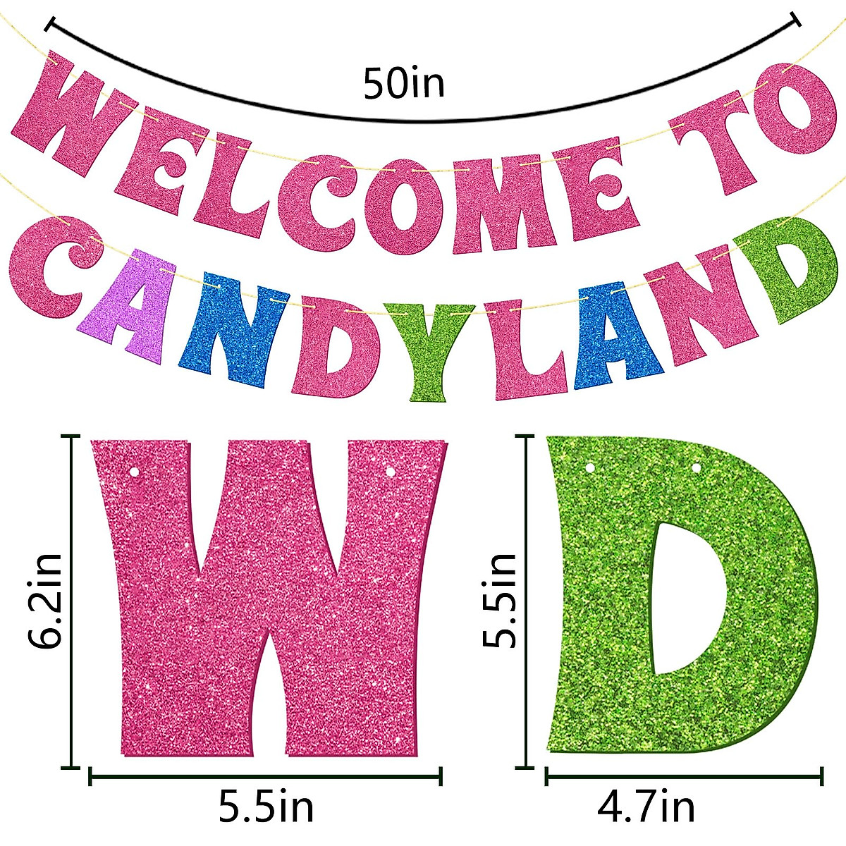 Candy Hanging Swirls, Candy Themed Party Banner, Candy Birthday Party Decorations, Candy Baby Shower Decor, Candy Themed Party Decorations for Classroom, 11Pcs