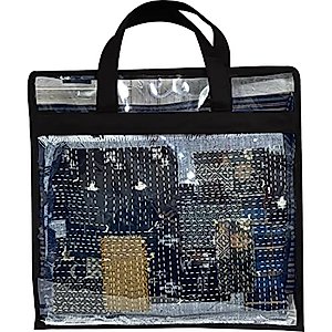 Yazzii Quilt Block Carry Case - Portable Storage Bag Organizer - Multipurpose Storage Organizer for Quilting, Patchwork, Embroidery, Needlework, Papercraft & Beading - Black