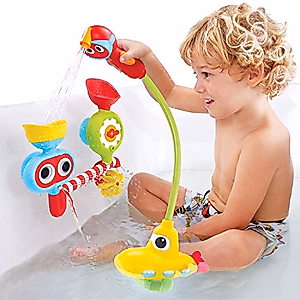 Yookidoo Kids Bath Toy - Submarine Spray Station - Battery Operated Water Pump with Hand Shower for Bathtime Play - Generates Magical Effects (Age 2-6 Years)