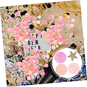 BESTOYARD 2pcs 2 Baby Confetti Dining Table Decoration Happy Birthday Balloons Decorative Party Confetti Blue Ballons Party Confetti Supplies Birthday Confetti Ornament Letter Paper Pink